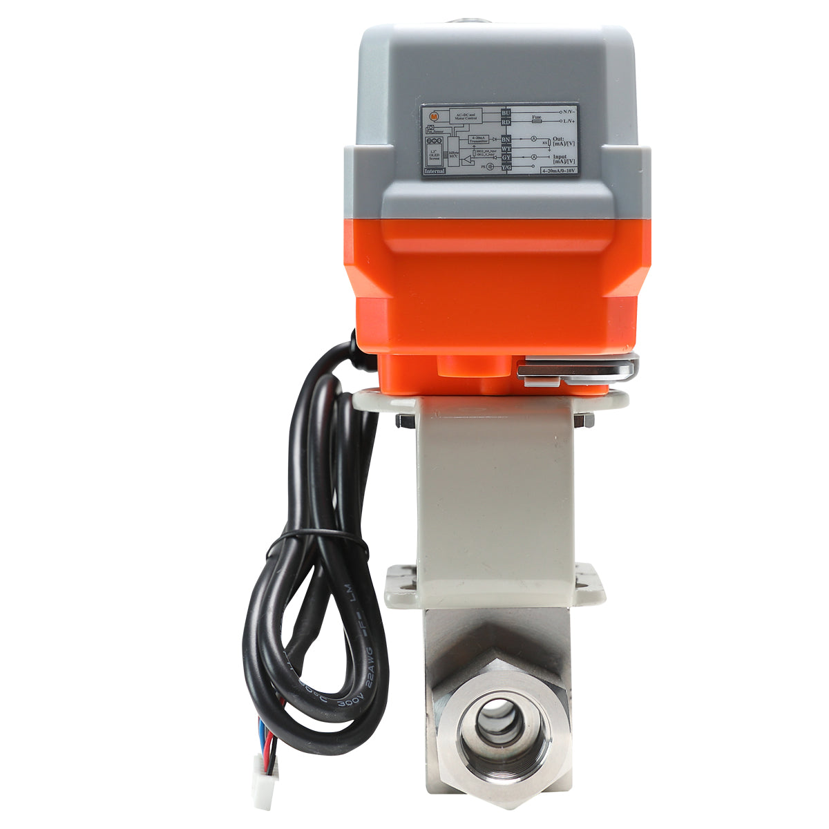 24VAC/DC 4-20mA 2 Way 4700PSI Proportional Integral Control Stainless ...